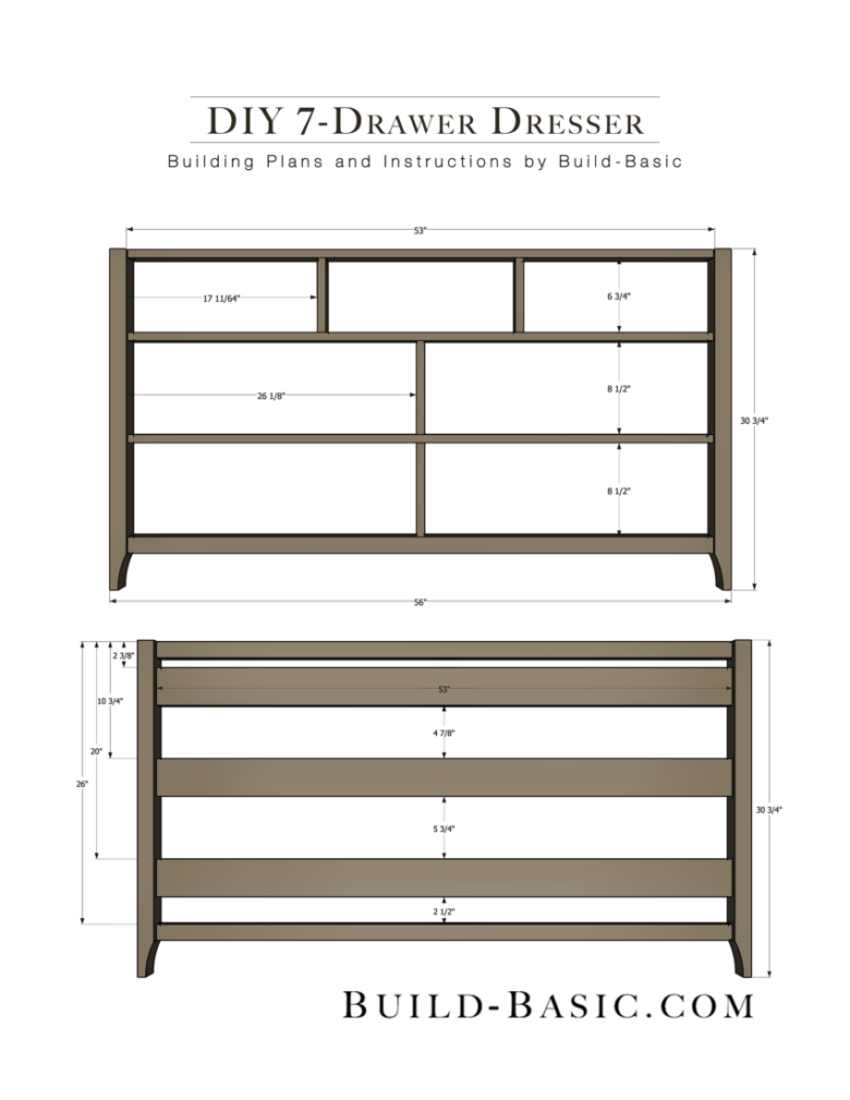 Build a DIY 7 Drawer Dresser ‹ Build Basic